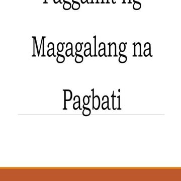 Paggamit ng Magagalang na Pagbati | PPTX
