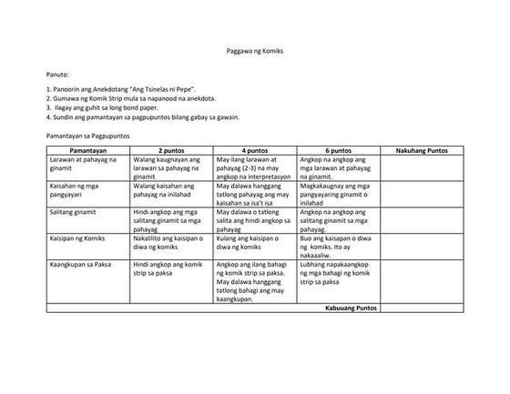 Puppet show rubric | PDF
