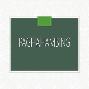 DALAWANG URI NG PAGHAHAMBING.pptx. Filipino | PPTX