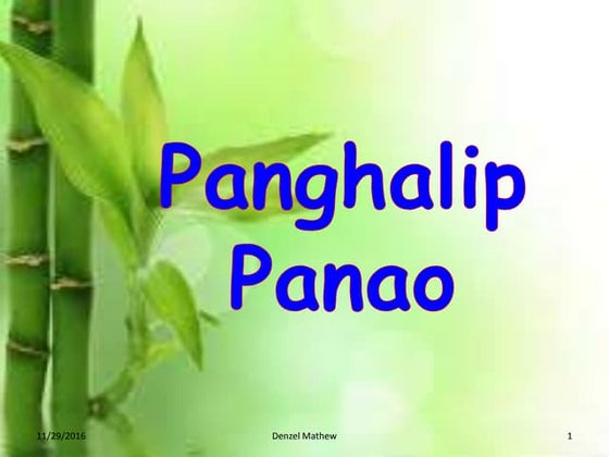 Diptonggo sa-filipino | PPT