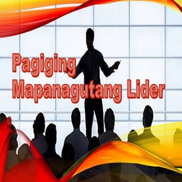 LEADERSHIP TRAINING MODULE TAGALOG VERSION | PPTX