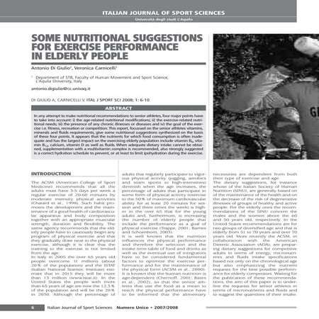 Pagine da italian journal of sport sciences | PDF