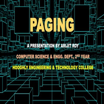 Paging in Computer Architecture and Operating System | PPTX