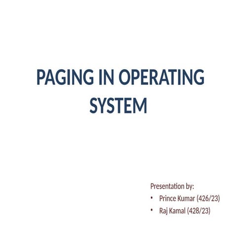 PAGING CONCEPT with EXAMPLE.pptx