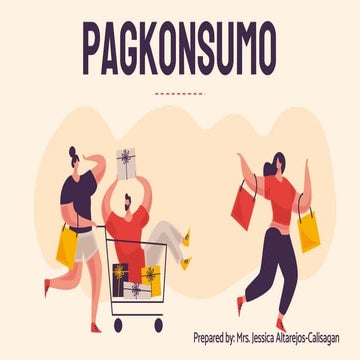 Pagkonsumo (Konsepto at mga Salik) | PPTX
