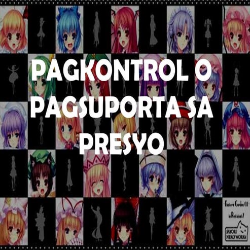 Pagkontrol o pagsuporta sa presyo | PPTX