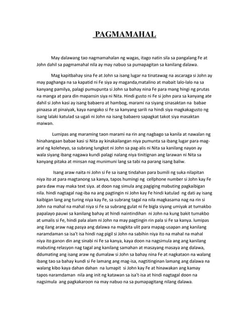 Ang Dalawang Magkaibigan | DOCX