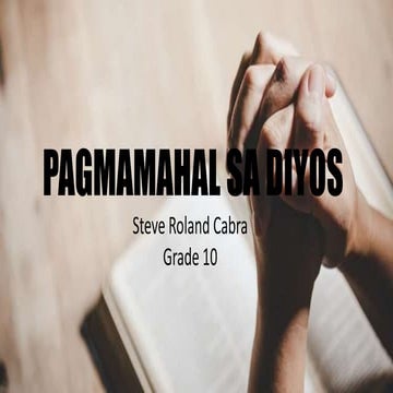 PAGMAMAHAL SA DIYOS | PPTX