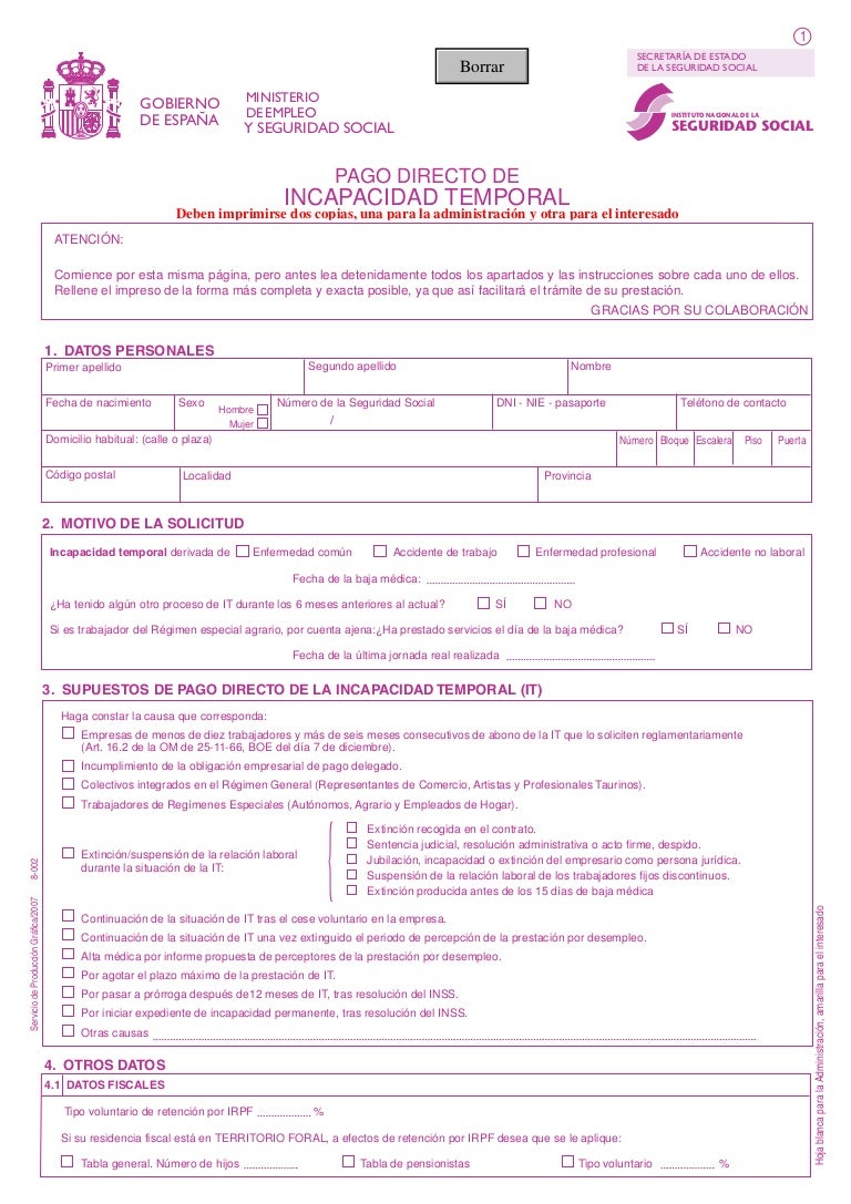 Solicitud Pago Directo Por Incapacidad - Image to u Solicitud Pago Directo Por Incapacidad - Image to u