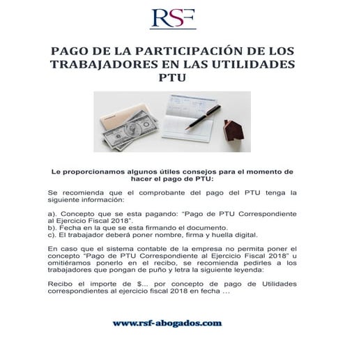 ÚTILES CONSEJOS PARA EL MOMENTO DE HACER EL PAGO DE PTU | PDF