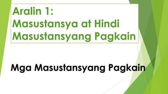 3 pangkat ng pagkain | PDF