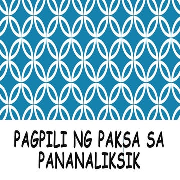 Pagbabalangkas | PPTX