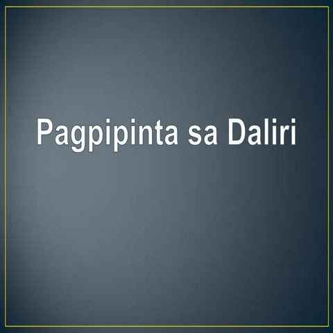 Pagpipinta sa daliri | PPTX