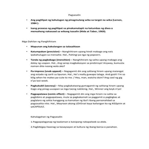 11. pagsasalin | PPTX