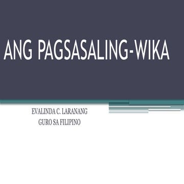 Modyul 17 pagsasaling wika | PDF