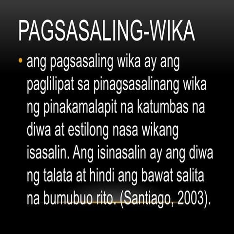 MGA TEORYA SA PAGSASALIN, FORMAL VS DYNAMIC EQUIVALENCE, SEMANTIC VS ...