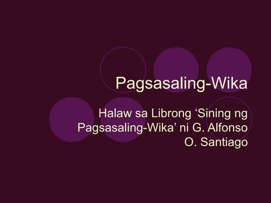 Hakbang-hakbang na Yugto ng Pagsasalin | PPTX