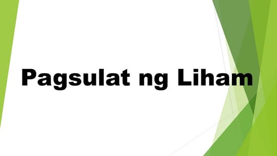 Mga uri ng liham | PPT
