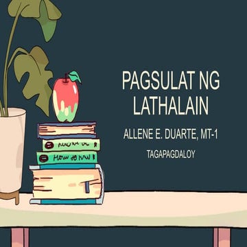 LATHALAIN POWER POINT GRADE - 8 FILIPINO | PPTX
