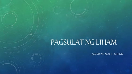 Ang pagsulat ng liham | PPT