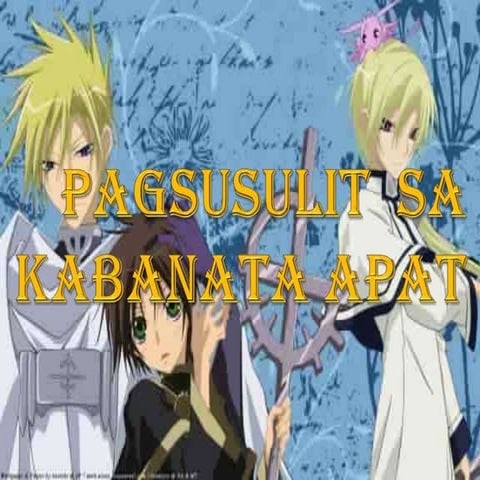 Pagsusulit sa kabanata apat | PPT