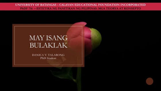 Pagsusuri ng Sanaysay Ang Liwanag at Dilim Talabong Danica V. | PPTX