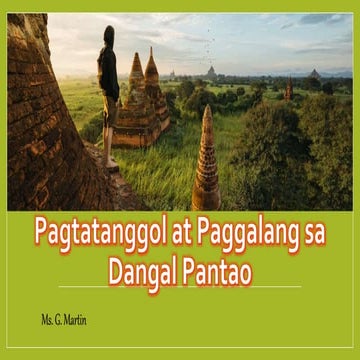 Pagtatanggol at paggalang sa dangal pantao | PPTX