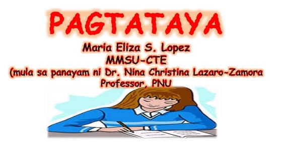 Mga panuntunan ng pagtataya | PPTX