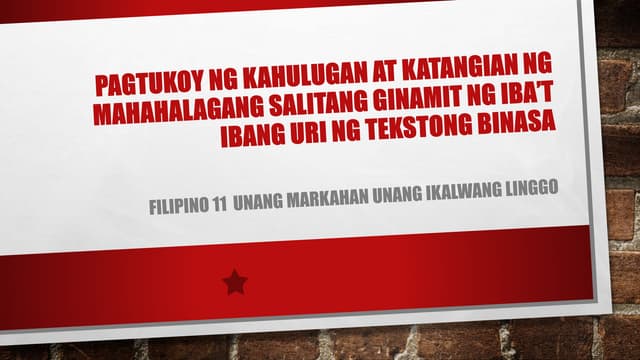 Pagkiklino. a lesson in Grade 7- second quarter | PPTX