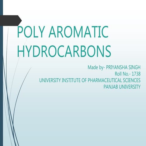 POLYNUCLEAR AROMATIC HYDROCARBONS | PPT
