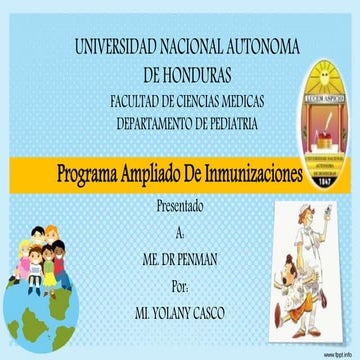 Programa Ampliado de Inmunizaciones PAI | PPTX
