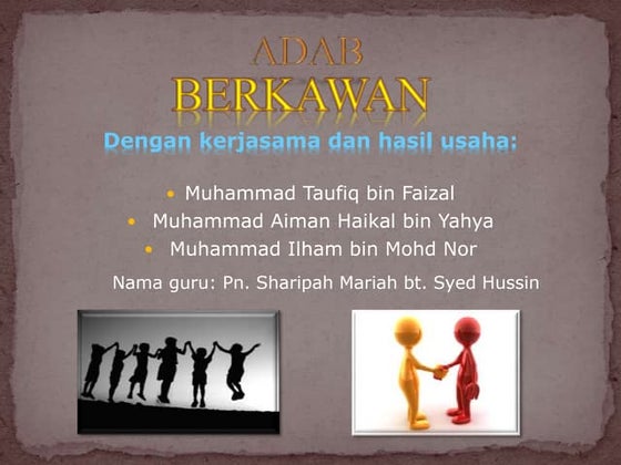Adab Berkawan | PPTX