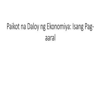 AP 9 Q3 Module 1 PPT.pptx- Ang Paikot na daloy ng Ekonomiya | PPTX