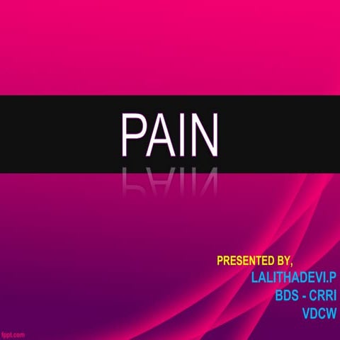 Pain | PPT