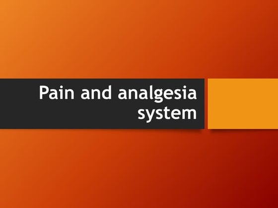 Pain analgesia system.ppt