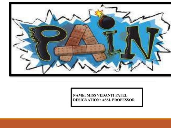 Nursing management of pain | PPTX