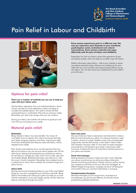 PAIN RELIEF IN LABOR AFTER PREGNANCY.pptx