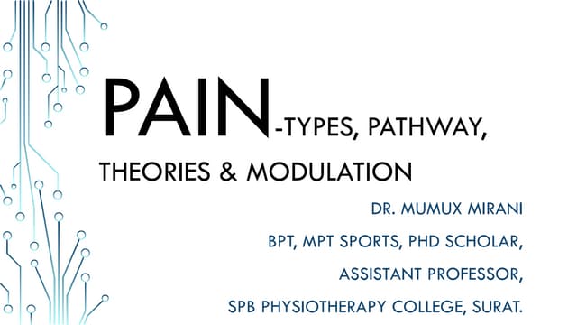 Theories of pain | PDF