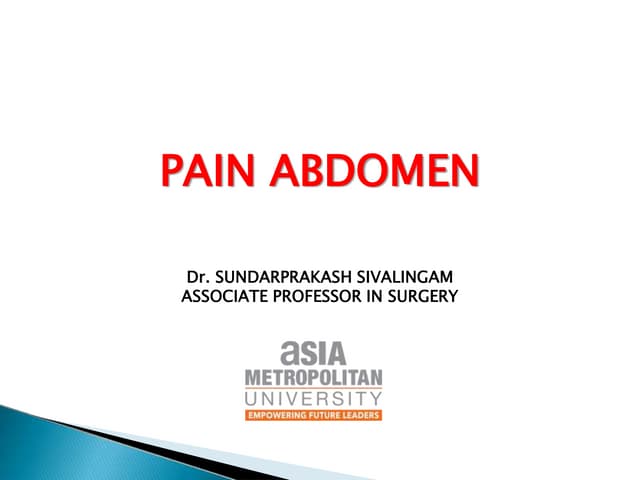 Epigastric pain differential diagnosis | PPTX