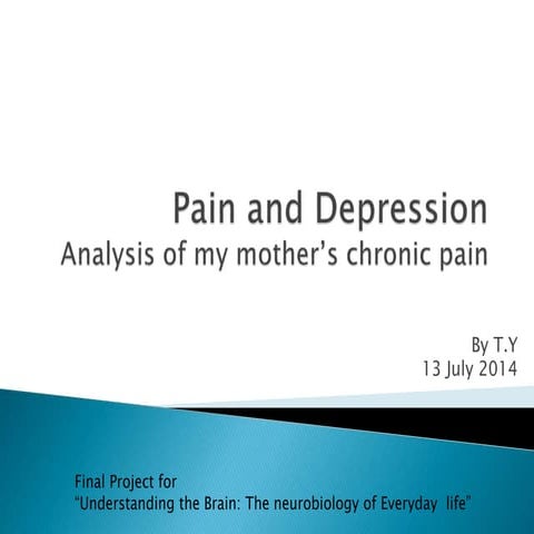 Chronic Pain And Depression Powerpoint Pain: Types And Pathways