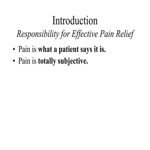 Pain management 1 | PPTX