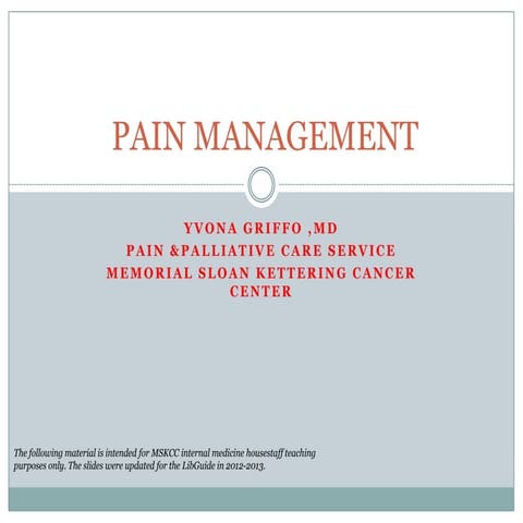 Pain management ppt | PPTX