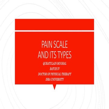 Pain scales | PPTX