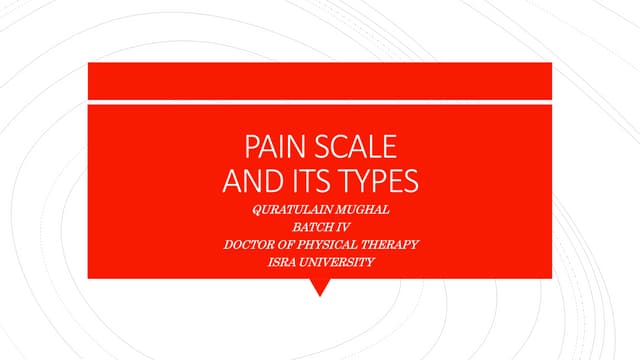Pediatric pain assessment | PDF