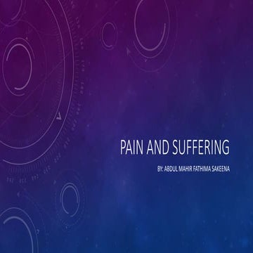 Pain & Suffering | PPTX