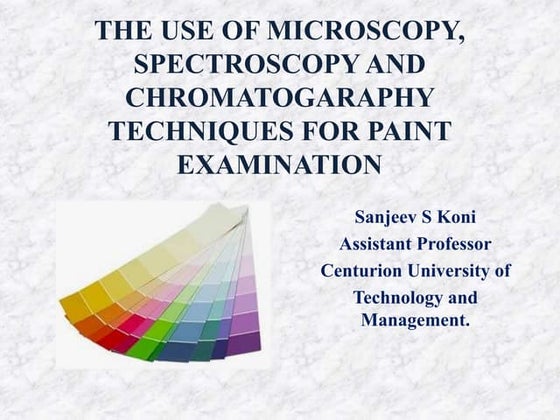 Microscopic Analysis of Paints | PPT