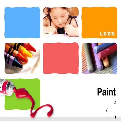 การใช้งานโปรแกรม Paint ป1 paint multipoint | PPTX