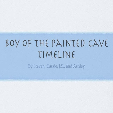 Emily's slideshow for Boy of the painted cave(even chapters) | KEY