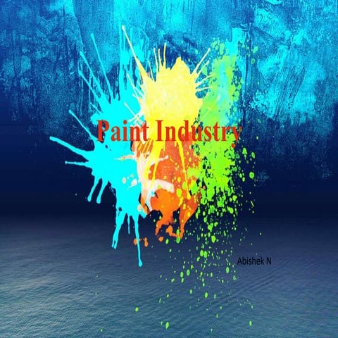 Paint industry in India | PPTX