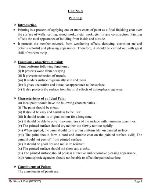 Types of Paint with Application | PDF | Painting | Arts and Crafts